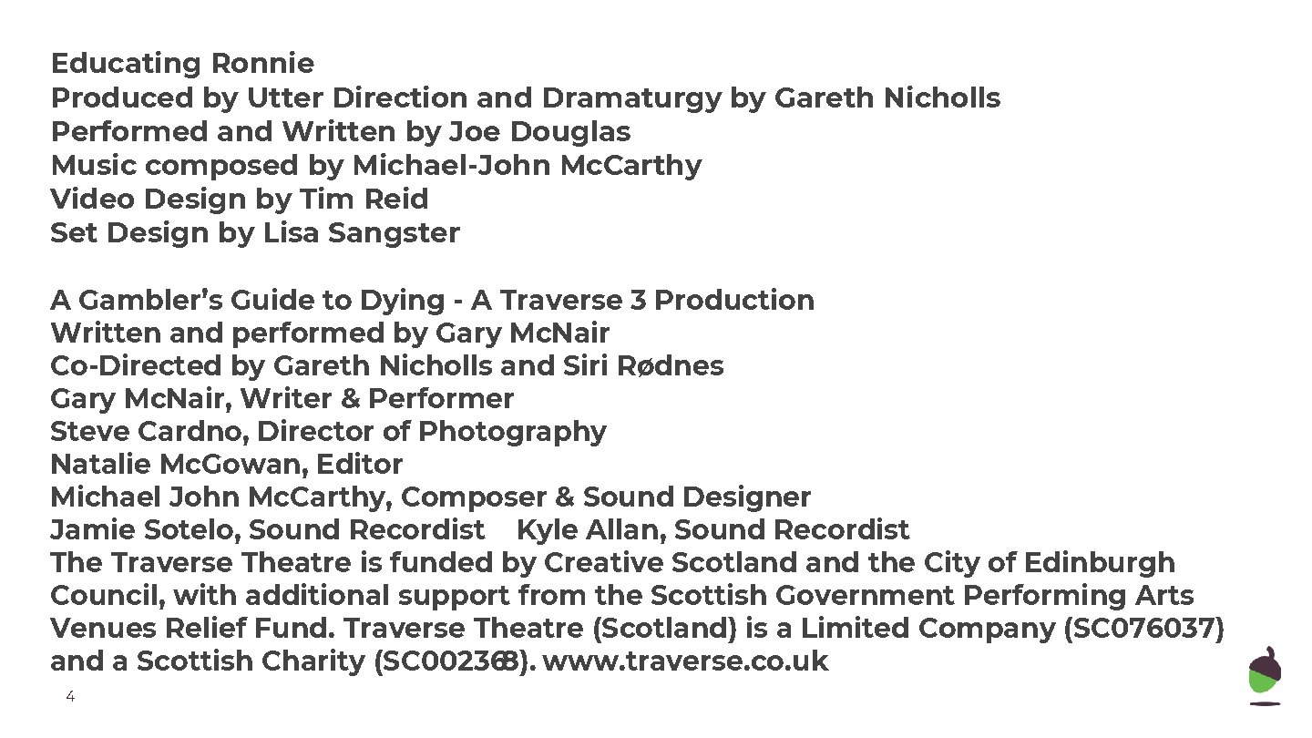 My story Making Autobiographical Drama The Journey A