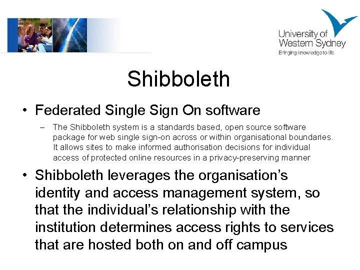 Australian Access Federation Robert Hazeltine Identity and Access