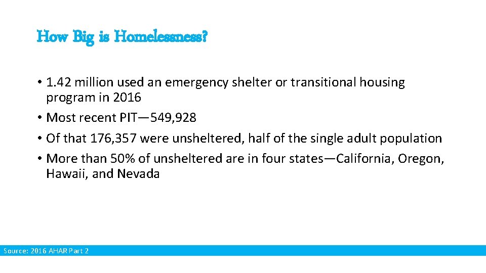 Definitions WHAT DO WE LABEL HOMELESS The HUD