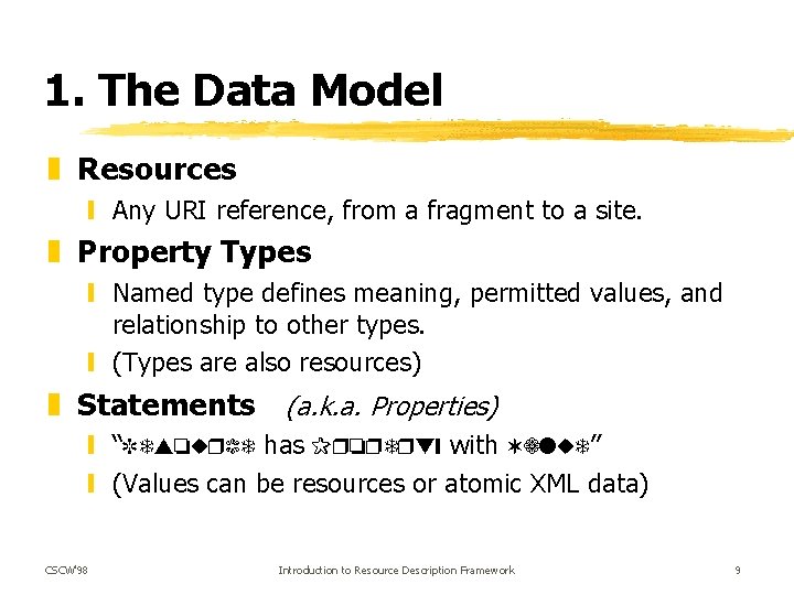 Resource Description Framework Model Syntax and Schema Specifications