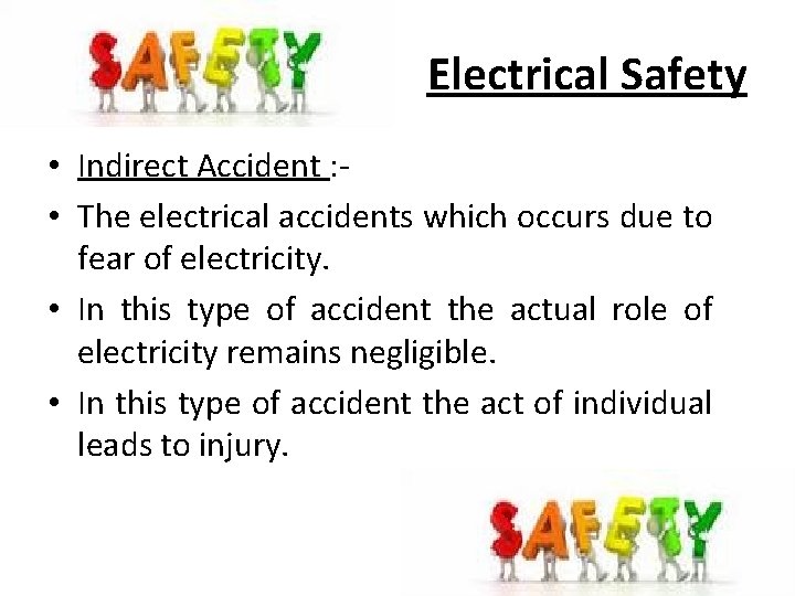 Month April Topic Basic Electrical Safety Class VII