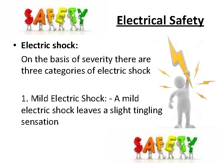 Month April Topic Basic Electrical Safety Class VII