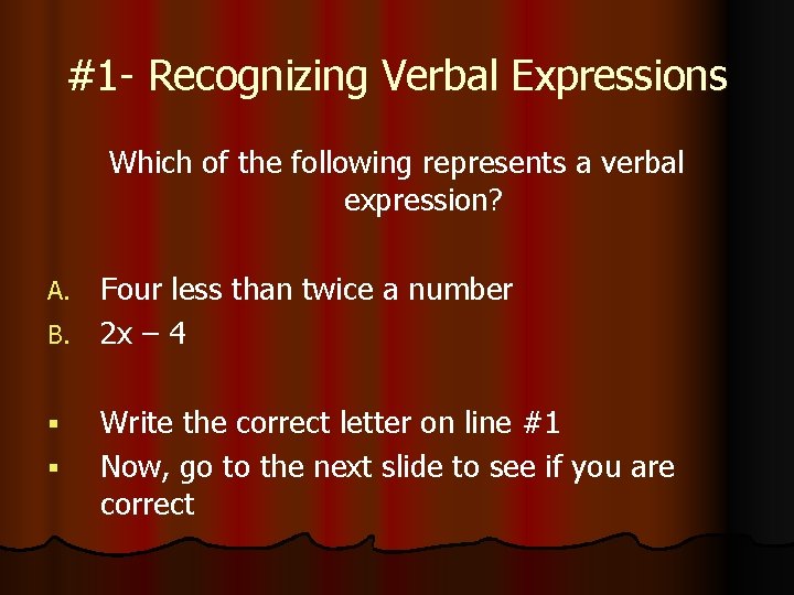 Its Expression Time Making Algebraic and Verbal Expressions