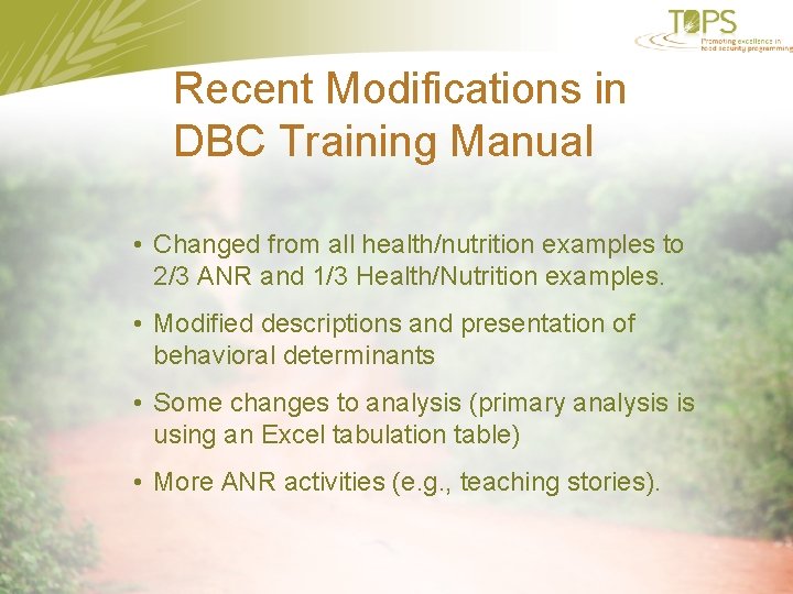 Designing for Behavior Change in Agriculture and Natural