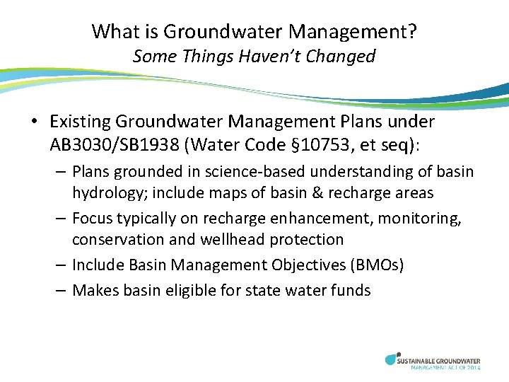 Reference California Water Foundation Sustainable Groundwater ...