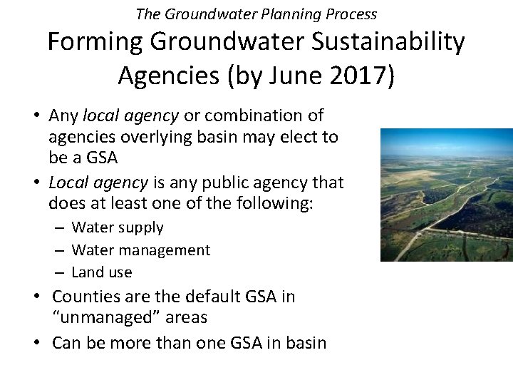 Reference California Water Foundation Sustainable Groundwater ...