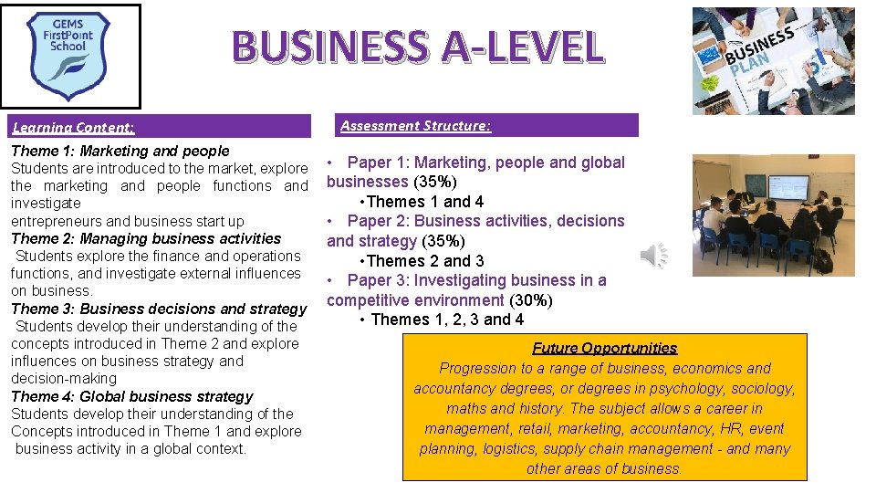 BUSINESS ALEVEL Learning Content Theme 1 Marketing and