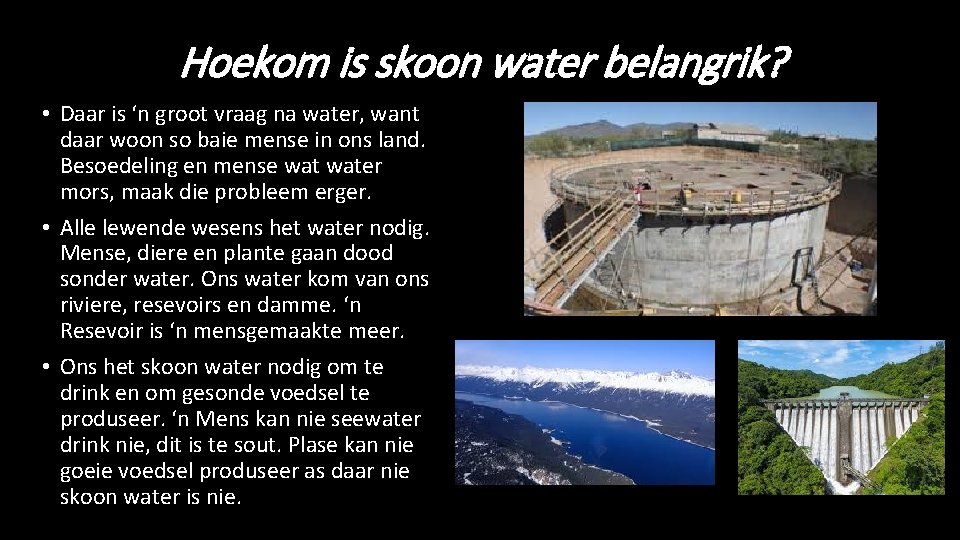 PSW Graad 5 Water is n belangrike basiese