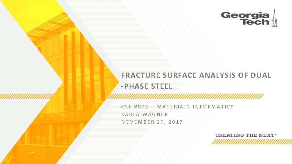 FRACTURE SURFACE ANALYSIS OF DUAL PHASE STEEL CSE