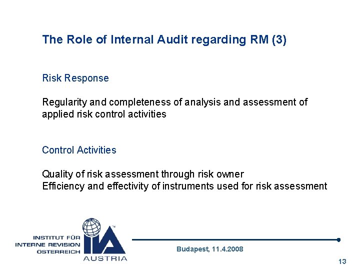 The Connection between Risk Management and Internal Control