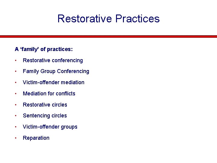 Building the Restorative City Dr Marian Liebmann IIRP