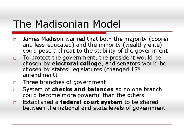 Chapter 2 The Constitution Origins of the Constitution