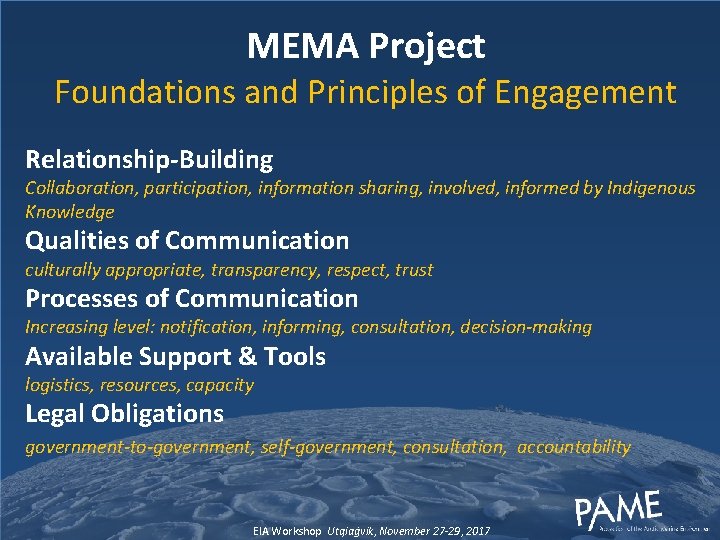 MEMA Project Meaningful Engagement of Indigenous Peoples and