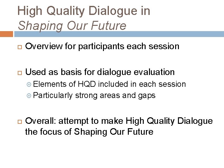 BUILDING A CULTURE OF PEACE THROUGH ONLINE DIALOGUE