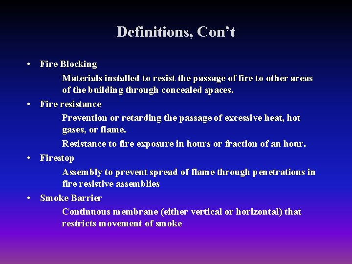 Partitions Compartmentation One area of a building is
