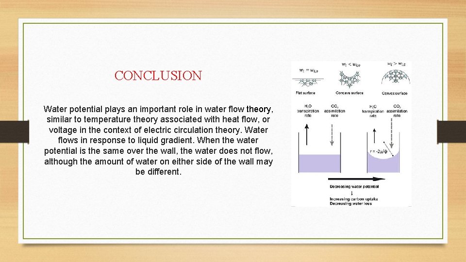 DEFINITION The difference between free energy of water