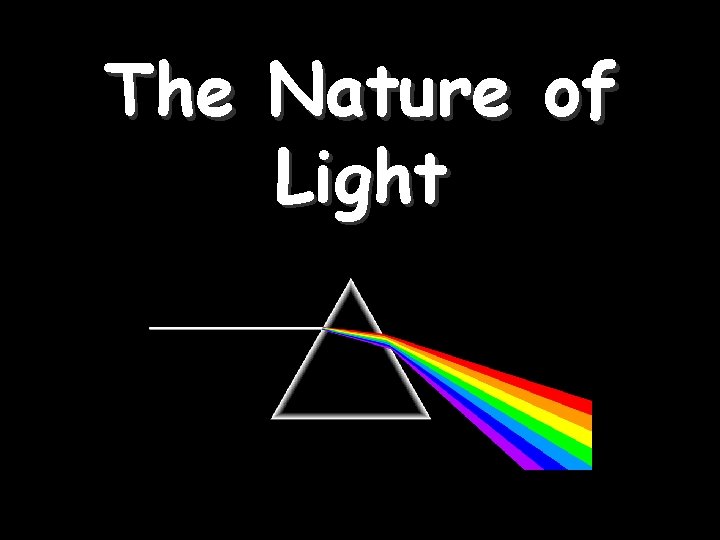The Nature of Light Part 1 Properties of
