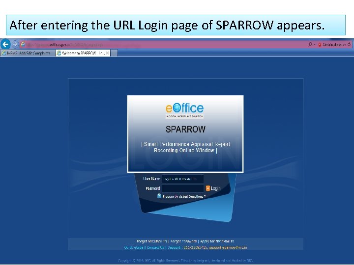 Welcome To SPARROW Smart Performance Appraisal Report Recording