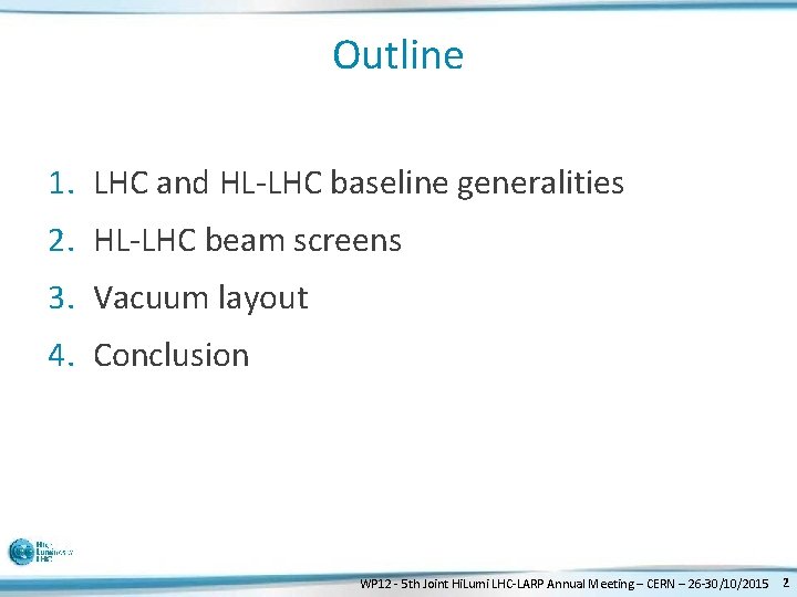 Vacuum System Design and Progress V Baglin TEVSC