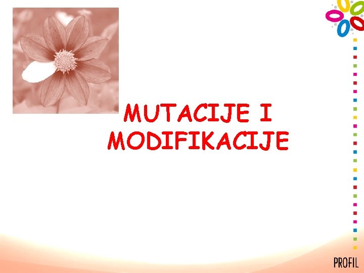 MUTACIJE I MODIFIKACIJE Mutacije su promjene u genima