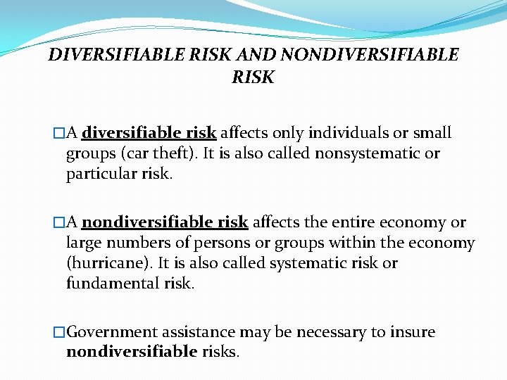 SHIPPING RISK MANAGEMENT CHP 01 Fundamentals Terminologies of