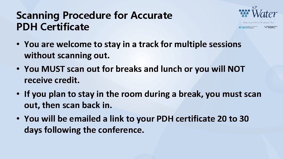 Scanning Procedure for Accurate PDH Certificate You are