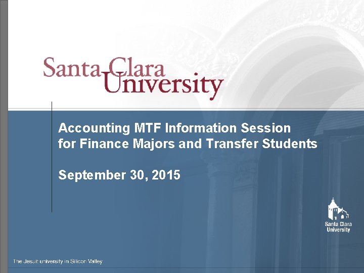 Accounting MTF Information Session for Finance Majors and