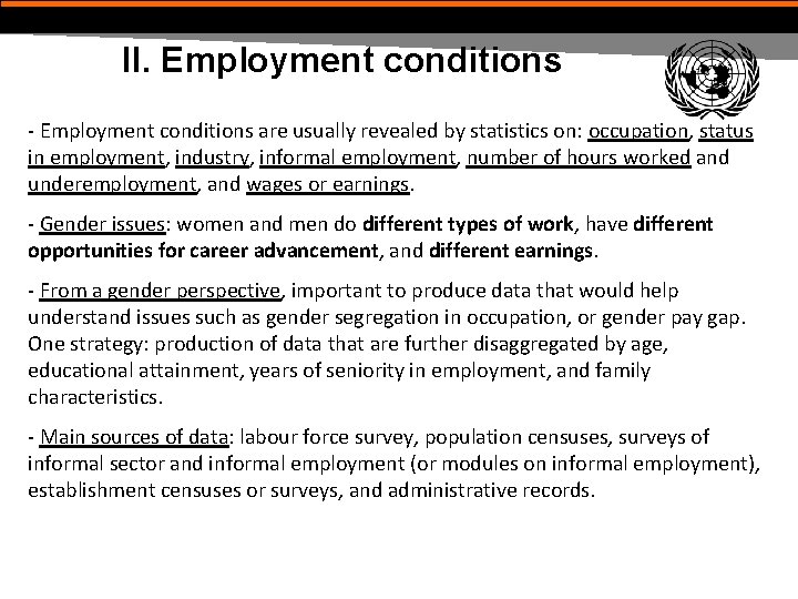 Integrating a gender perspective into work statistics Workshop