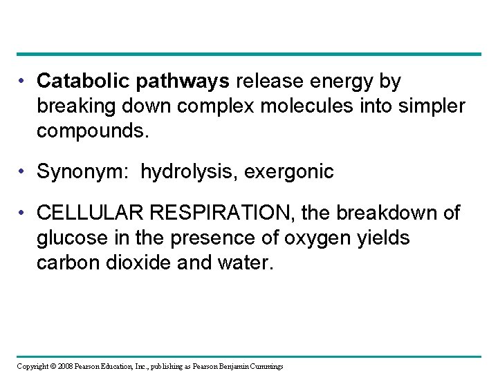 Chapter 8 An Introduction to Metabolism Power Point