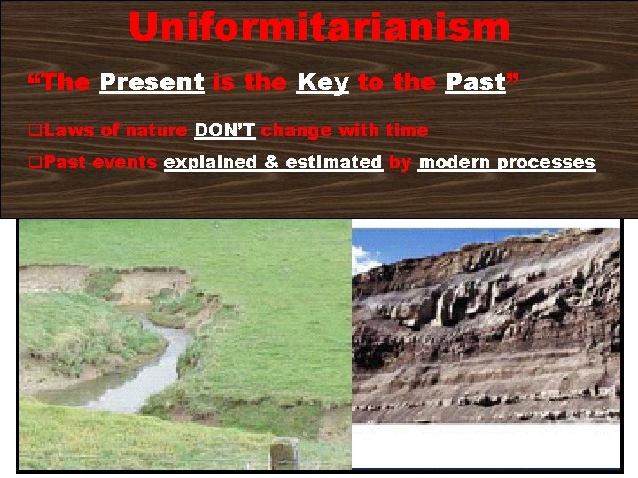 Uniformitarianism The Present is the Key to the