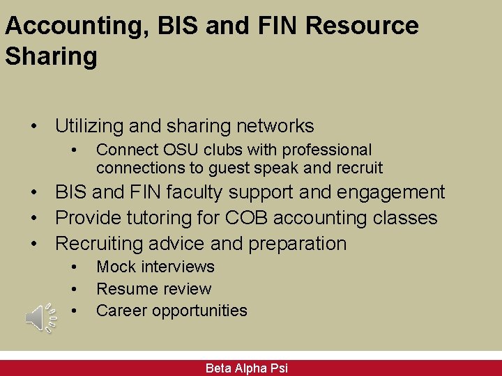 Inclusion of BIS and FIN in Chapter Operations
