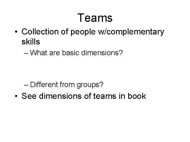 Chapter 8 Groups Pt 2 March 20 2007