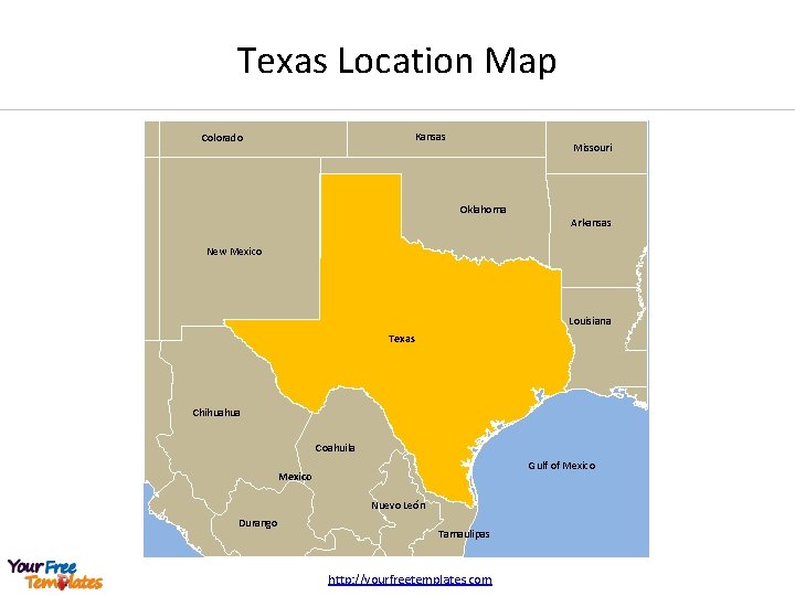 Texas Location Map Kansas Colorado Missouri Oklahoma Arkansas