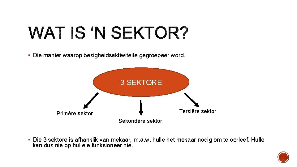 GRAAD 9 EBW Die manier waarop besigheidsaktiwiteite gegroepeer