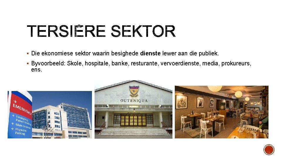 GRAAD 9 EBW Die manier waarop besigheidsaktiwiteite gegroepeer