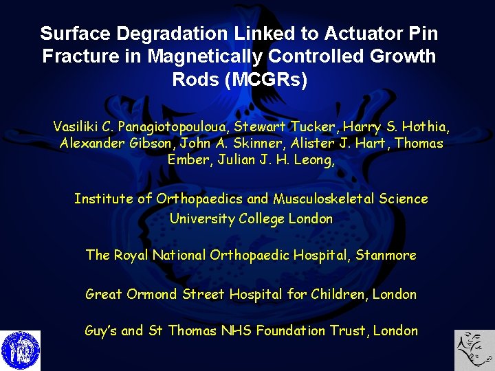 Surface Degradation Linked to Actuator Pin Fracture in