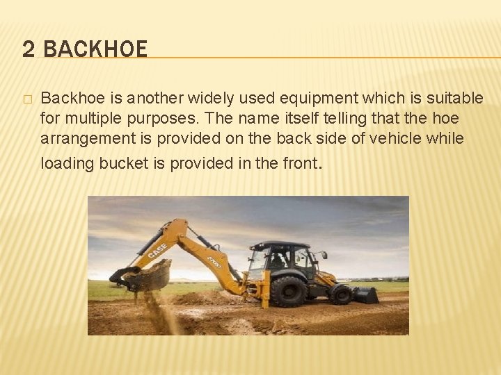 AUTONOMUS HEAVY CONSTRUCTION EQUIPMENT PRESENT BY PRATEEK SRIVASTAVA