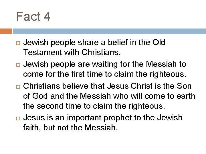 10 Facts about Judaism Fact 1 Monotheistic religion