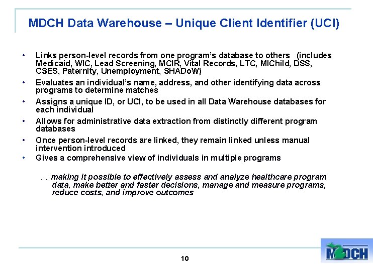 Medicaid and PHA Partnership in using the Data