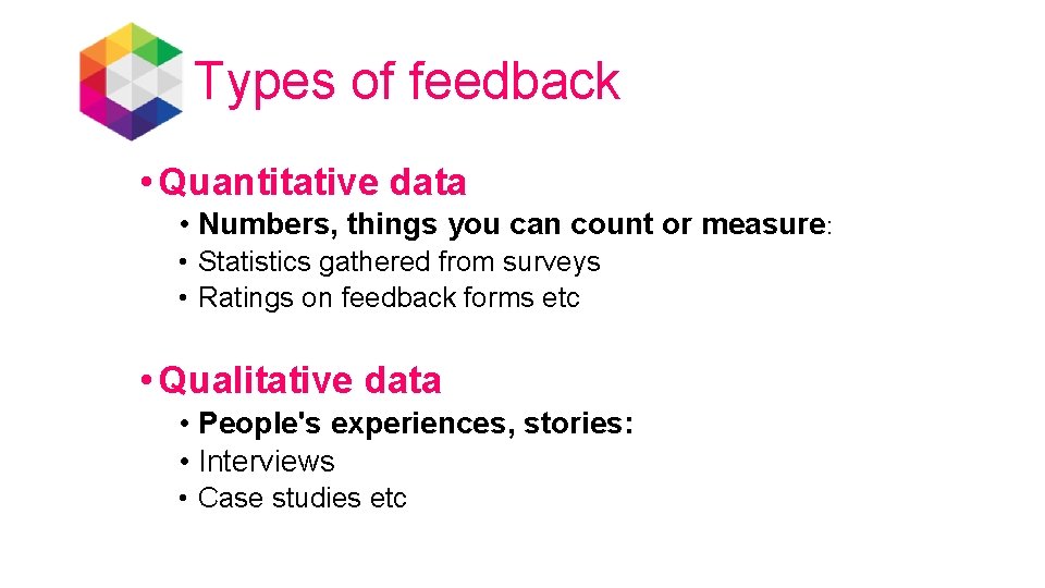 Collecting feedback from your service users Lucie Brooke