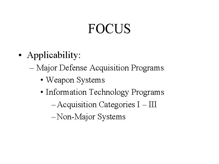 BUSINESS CASE ANALYSIS Esther Morse Director Weapon Systems