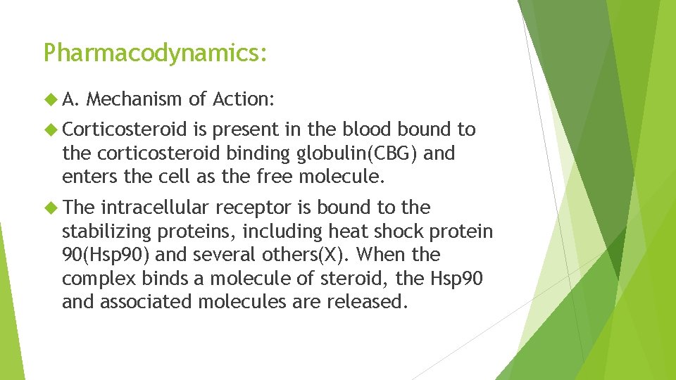 Pharmacology of corticosteroids Dr Saeed Ahmed The Corticosteroids