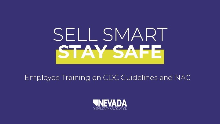 SELL SMART STAY SAFE Employee Training on CDC