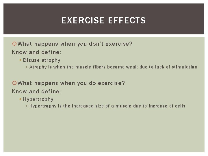 CHAPTER 7 STUDY GUIDE MUSCULAR SYSTEM Anatomy Bowl