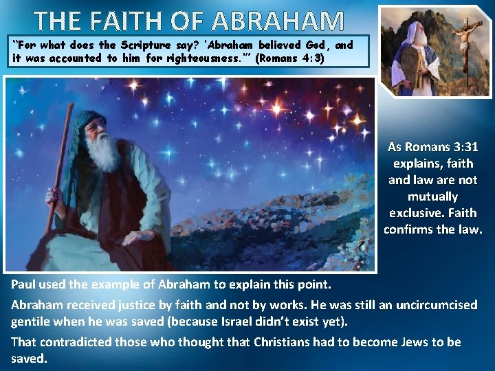 THE FAITH OF ABRAHAM Lesson 5 for November