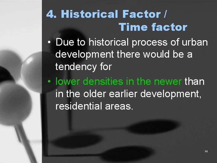 Urban landscape Urban population density 1 Distribution of