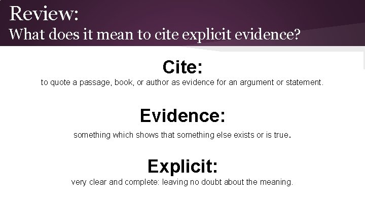 Citing Evidence Grade 8 Copyright by Write Score