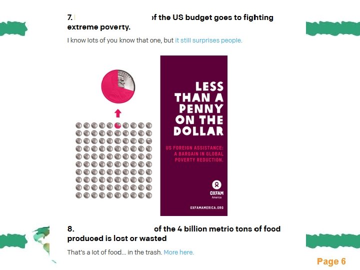 Global Poverty at a Glance Powerpoint Templates Page