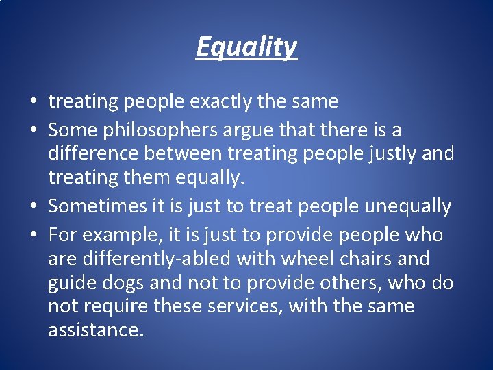 What is a Just Society What is Justice