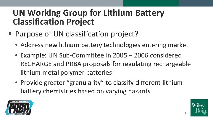 New HazardBased Classification System for Shipping Lithium Batteries